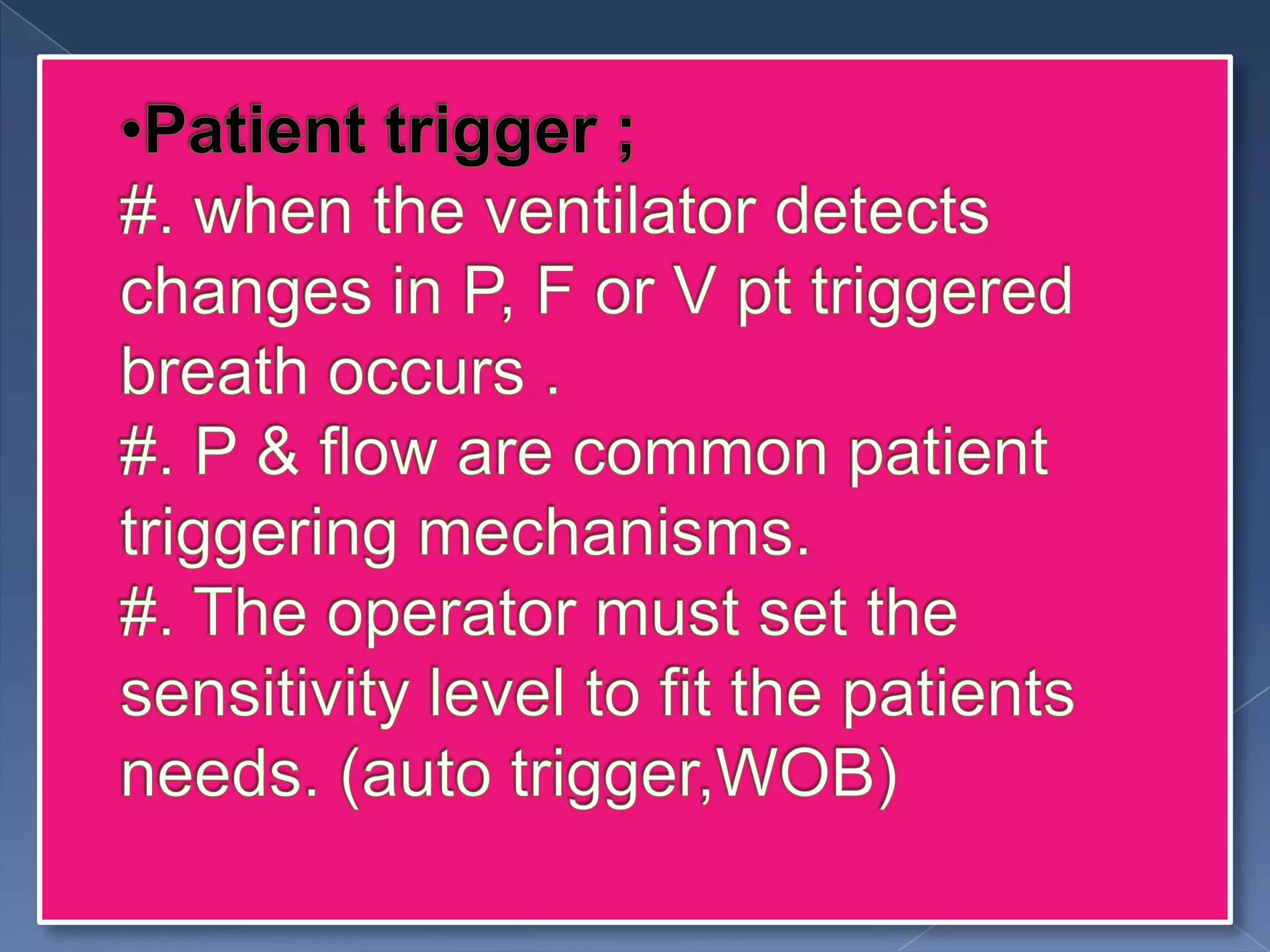 Ventilator mode classification | PPTX