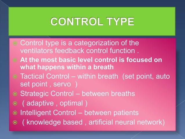 Ventilator mode classification | PPT