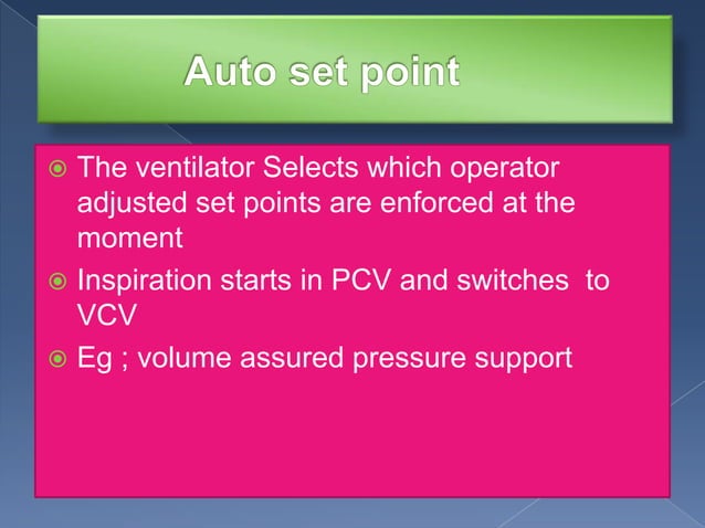 Ventilator mode classification | PPT