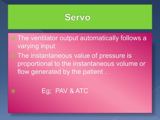 Ventilator mode classification | PPT