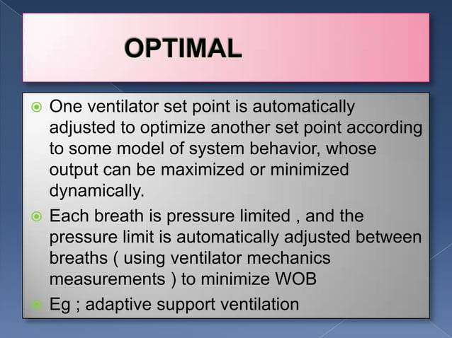 Ventilator mode classification | PPT
