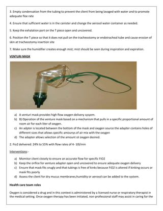 Ventilators and respirators | DOCX | Lung and Respiratory Health ...