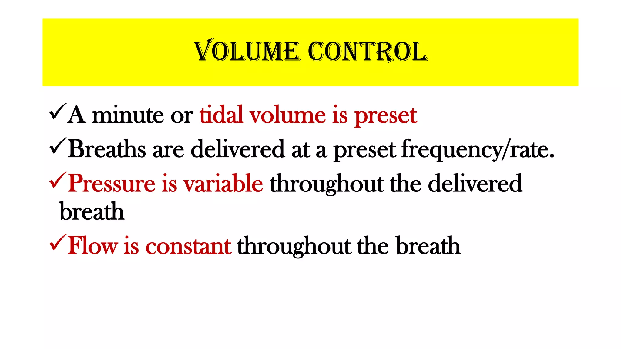 Ventilator setting | PDF