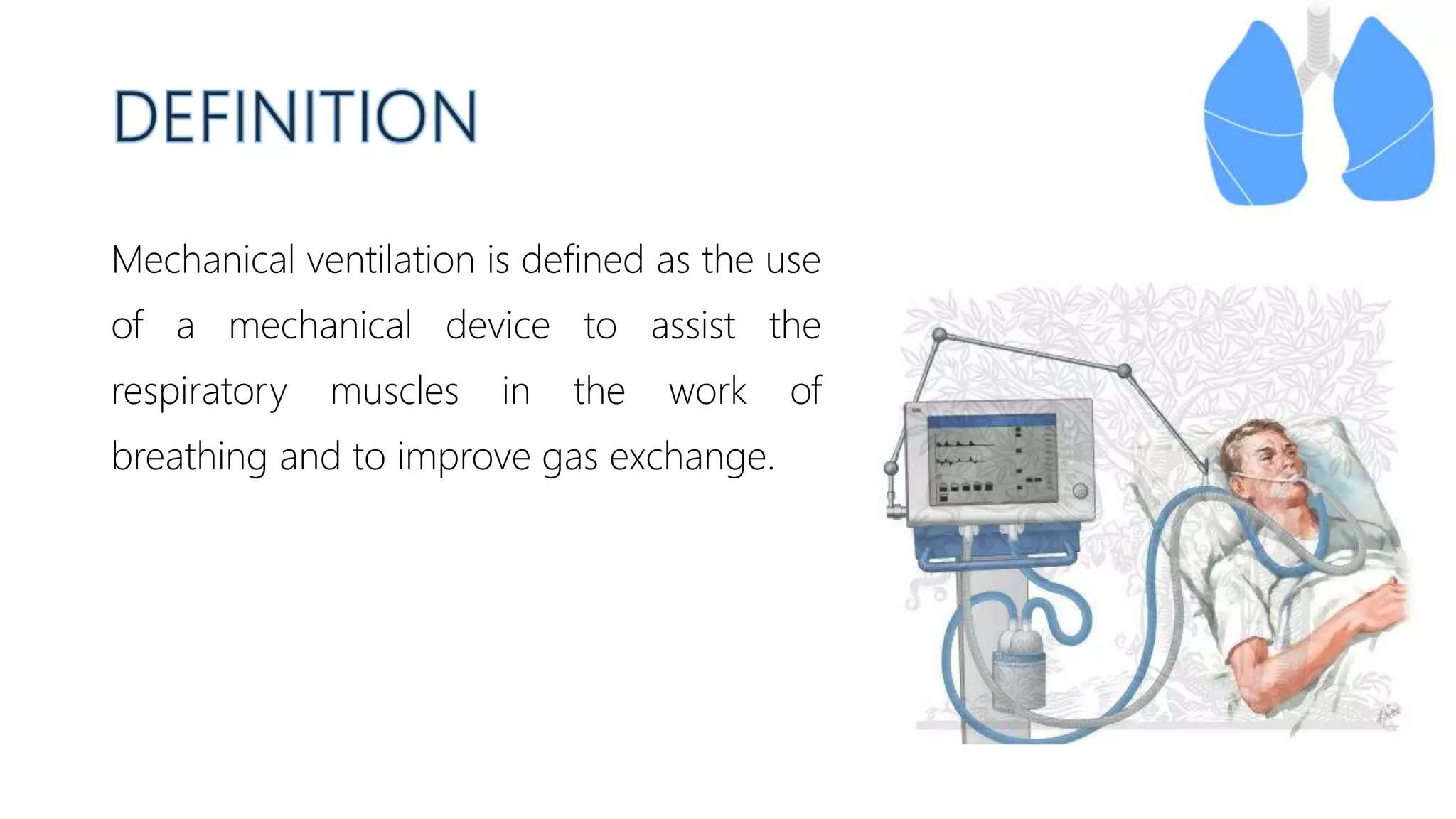 Settings Use and Maintenance of Mechanical Ventilator | PPTX