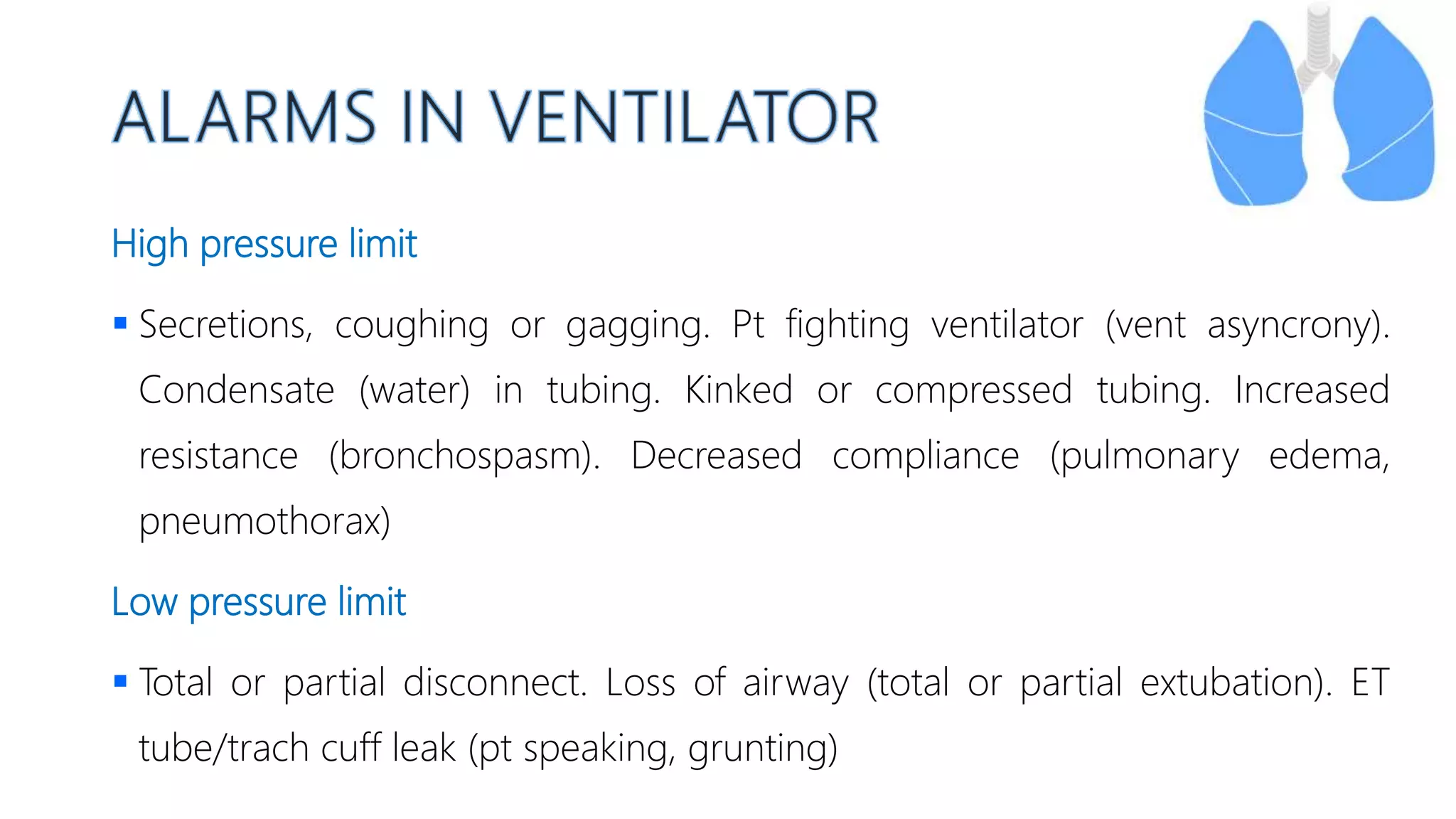 Settings Use and Maintenance of Mechanical Ventilator | PPTX
