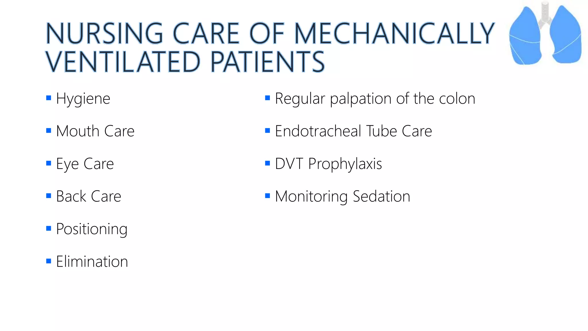 Settings Use and Maintenance of Mechanical Ventilator | PPTX