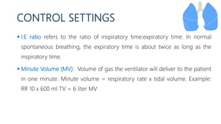 Settings Use and Maintenance of Mechanical Ventilator | PPTX