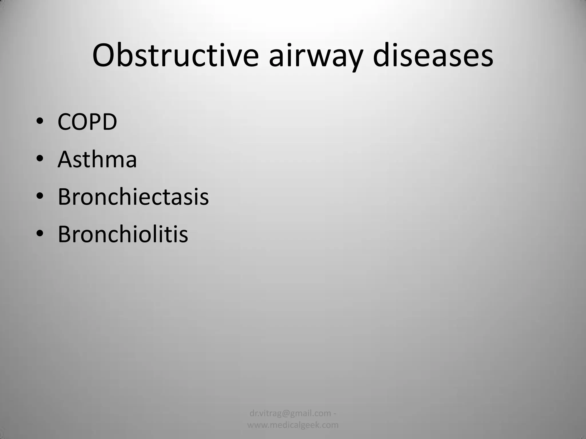 Ventilatory management in obstructive airway diseases | PDF