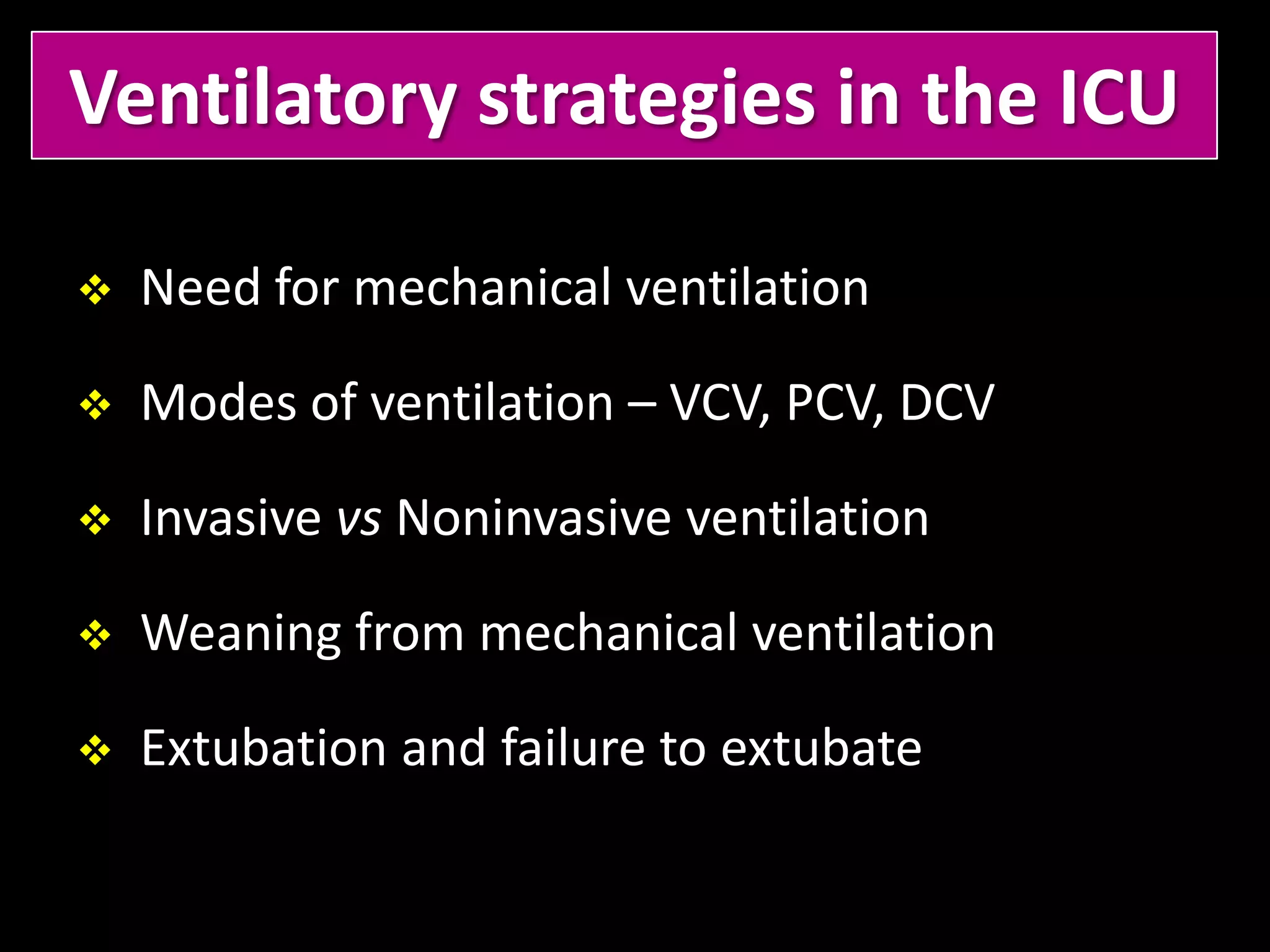 Ventilatory strategies in the icu | PPTX
