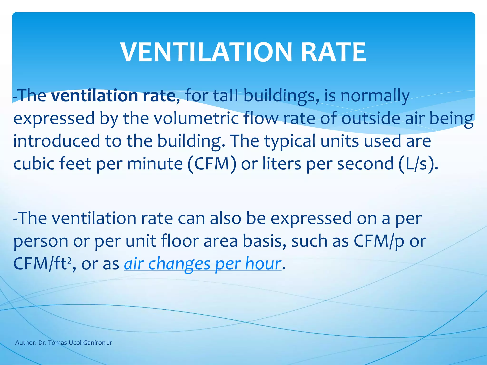 Ventilation Rate, Proper Sizing and Accessories | PDF