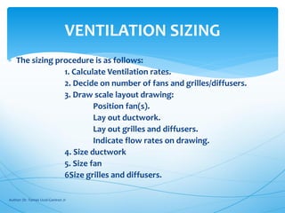 Ventilation Rate, Proper Sizing and Accessories | PDF