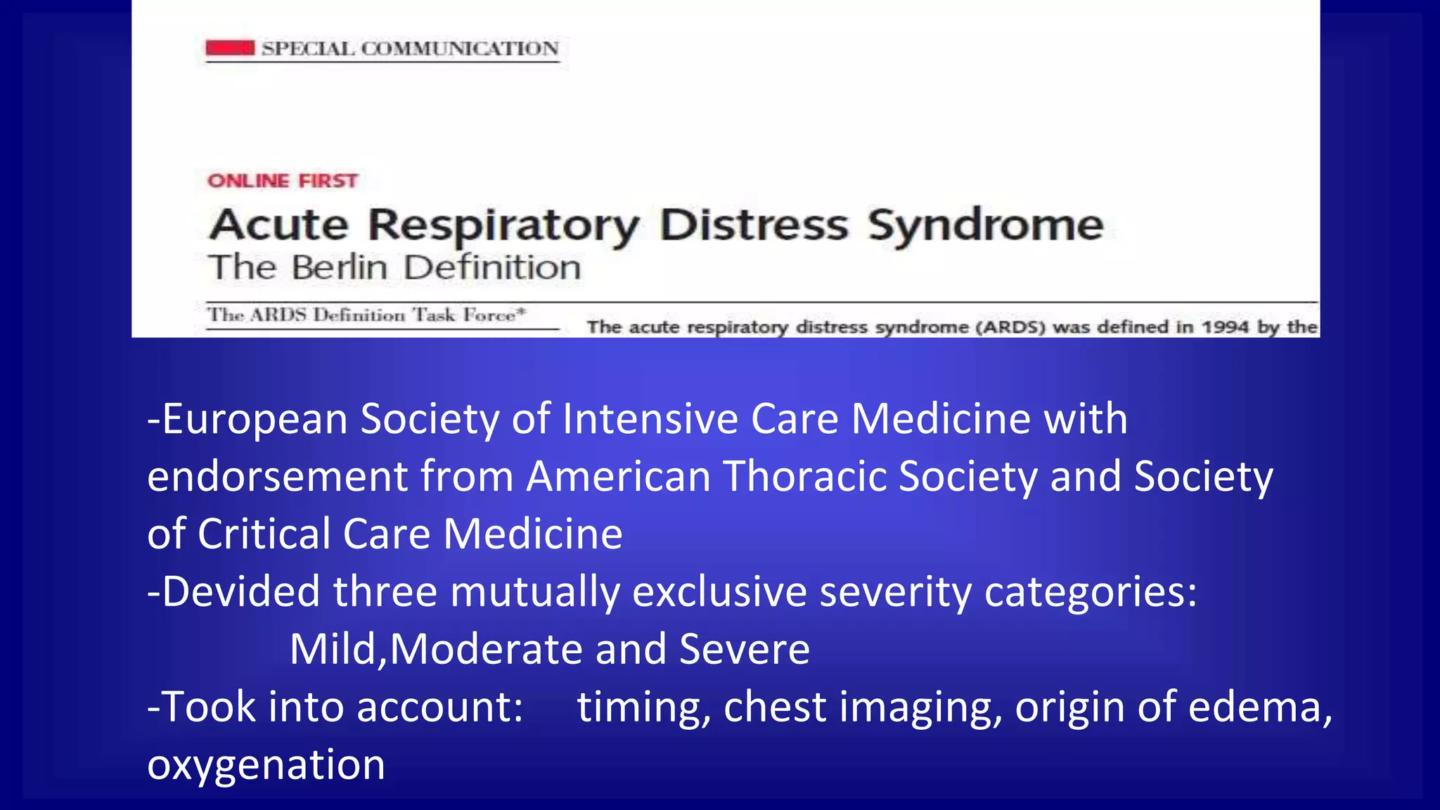 Ventilotry managemant of ards | PPTX
