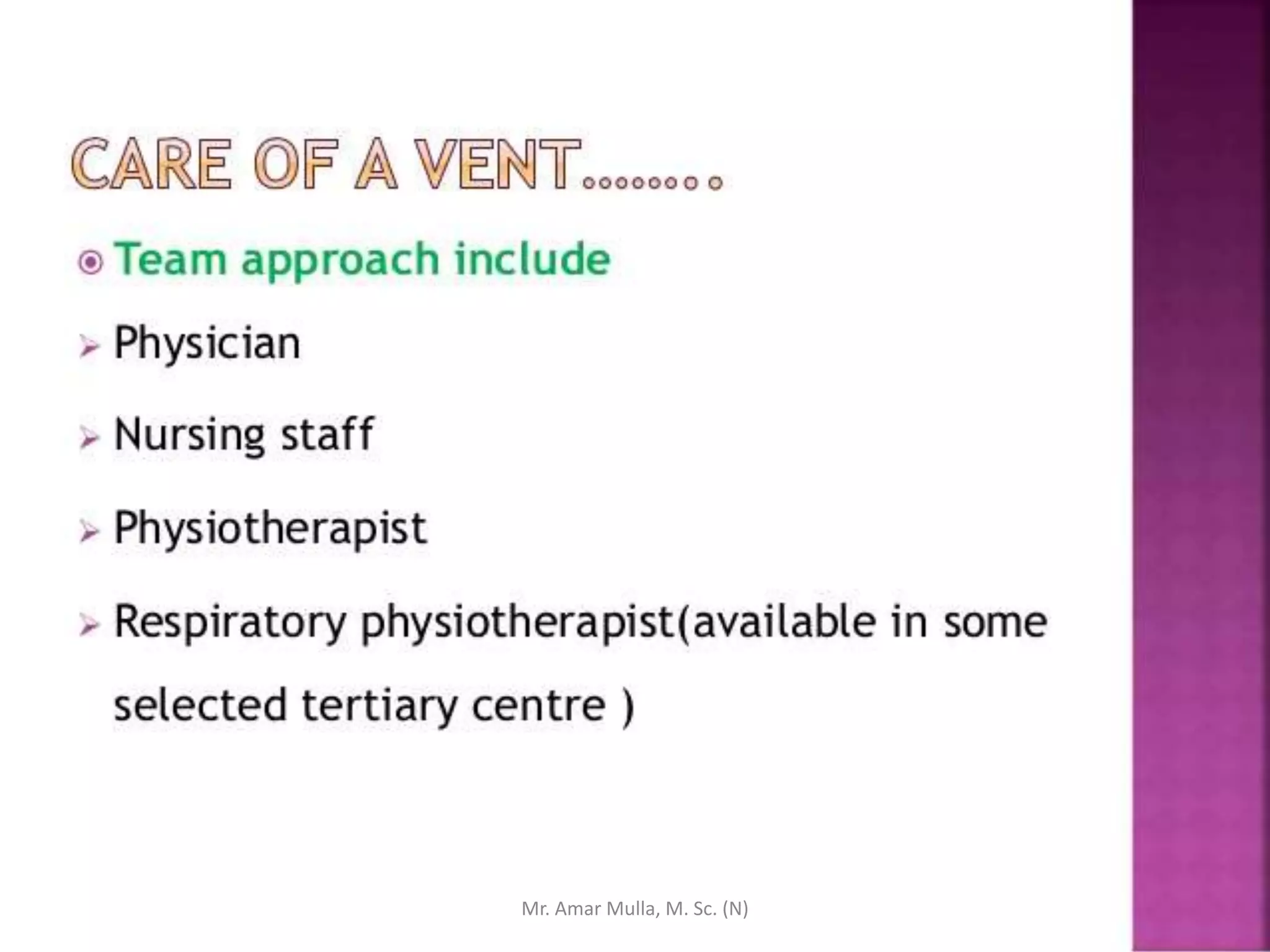 Care of Child on Long Term ventilation | PPT