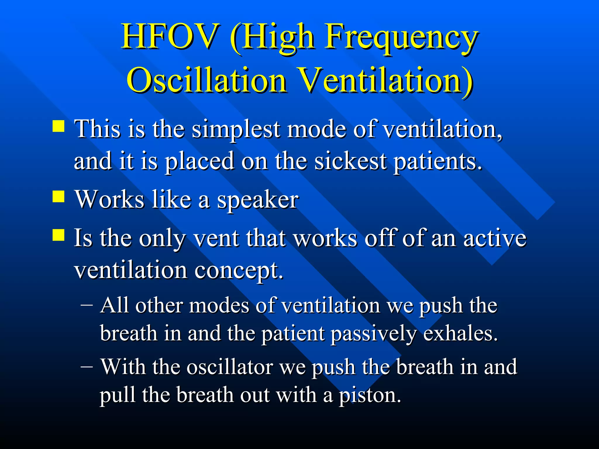 Vent modes | PPT