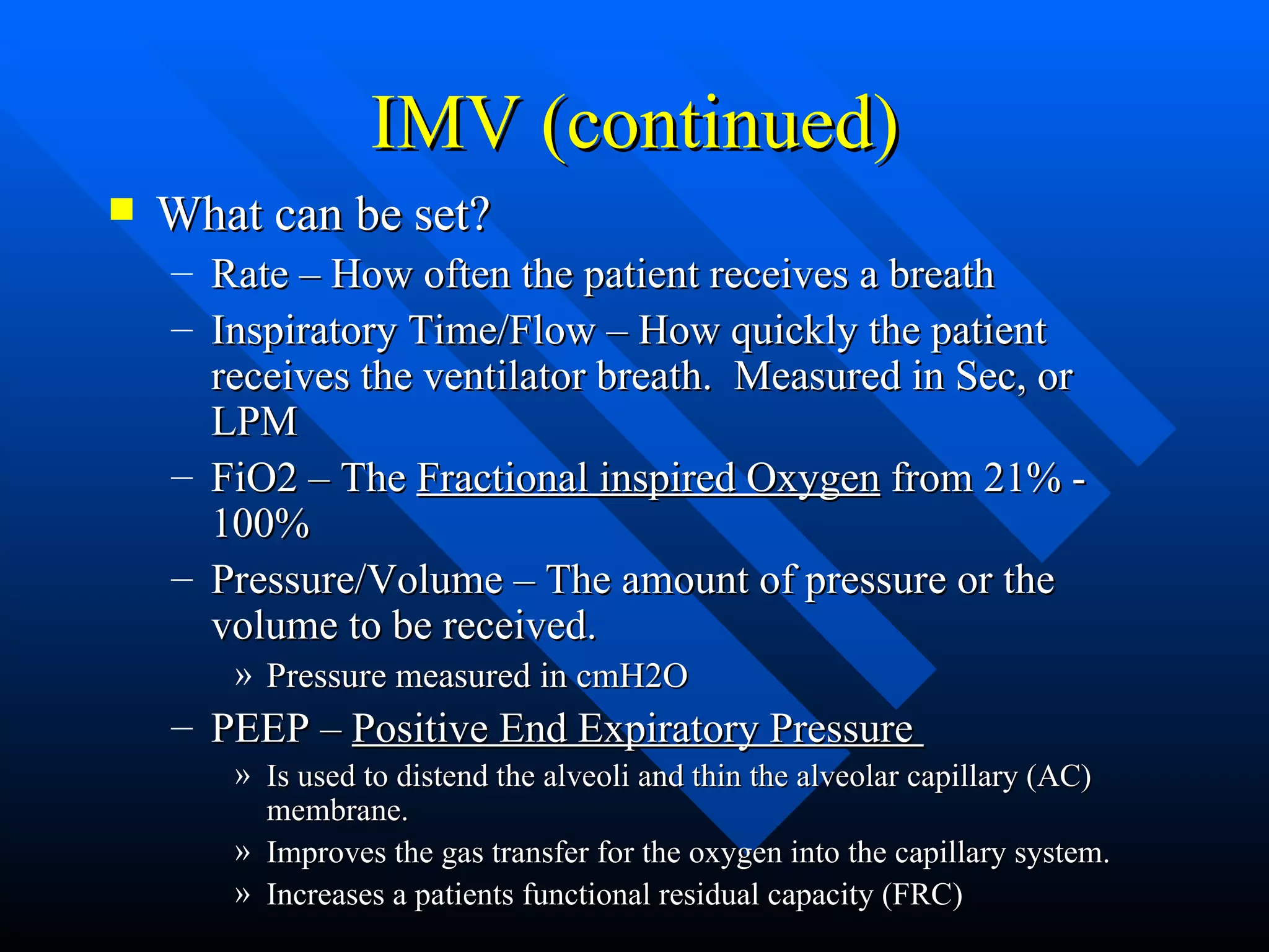 Vent modes | PPT