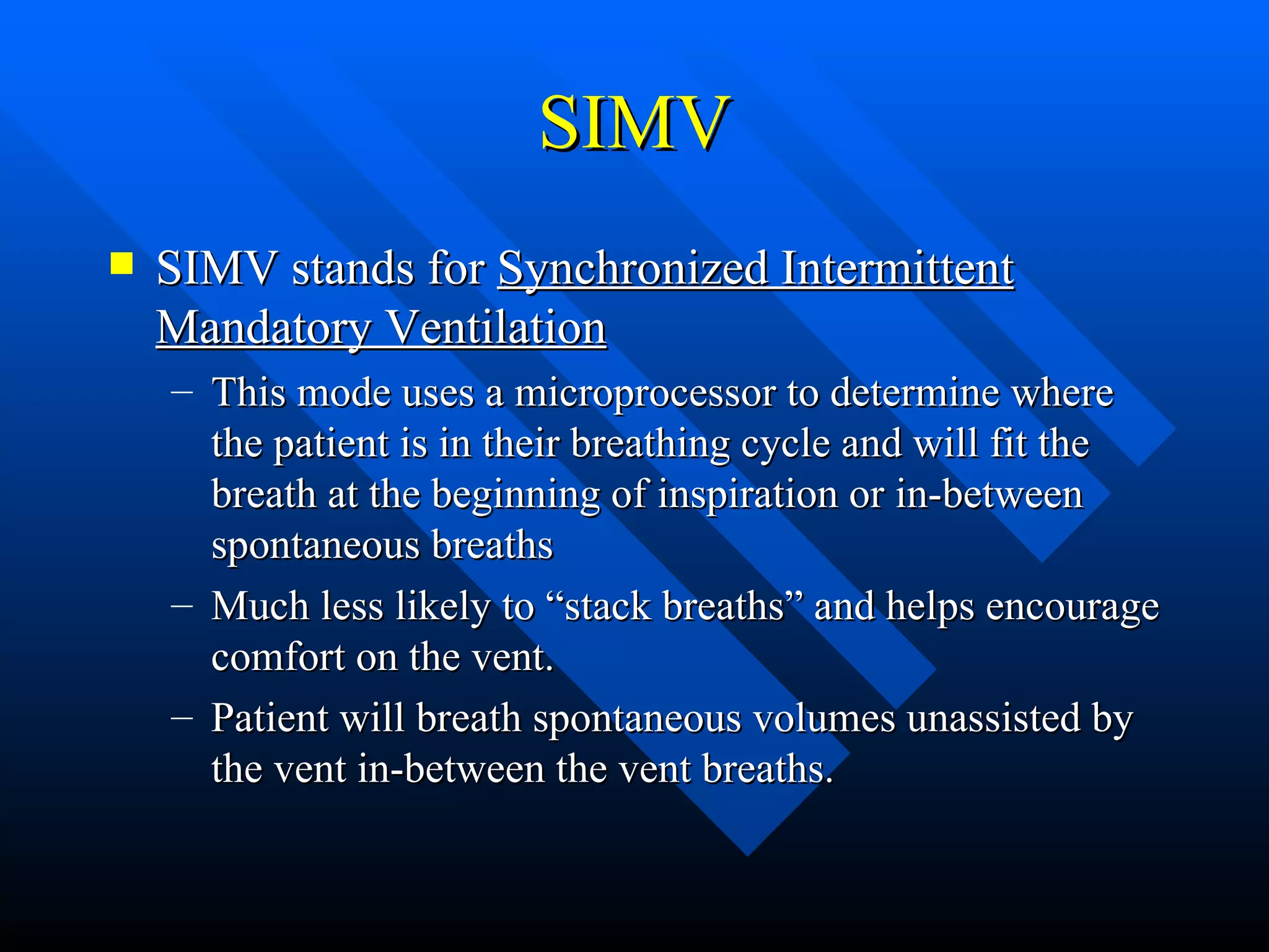 Vent modes | PPT