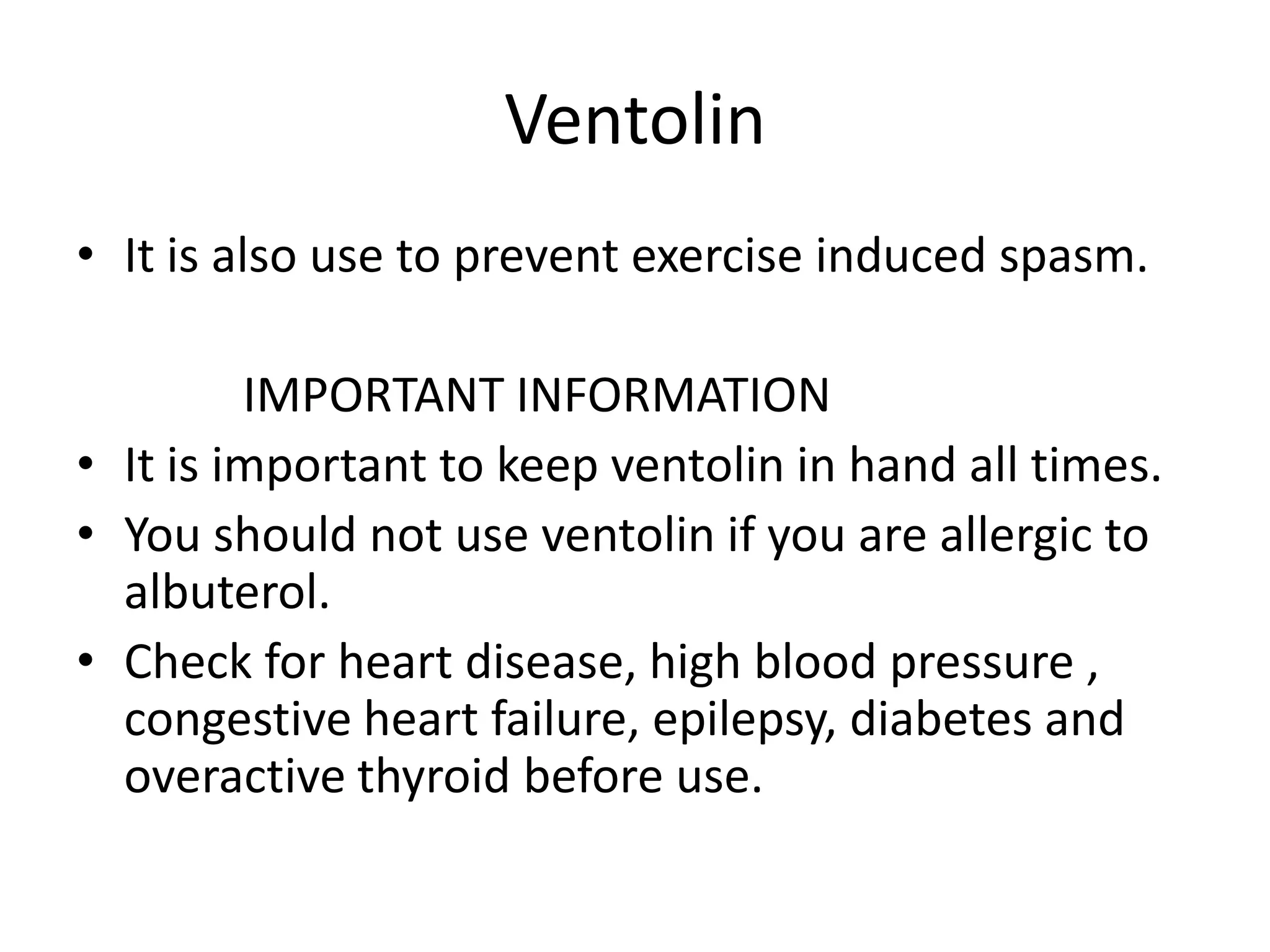 Ventolin powerpoint by yvette gham | PPTX