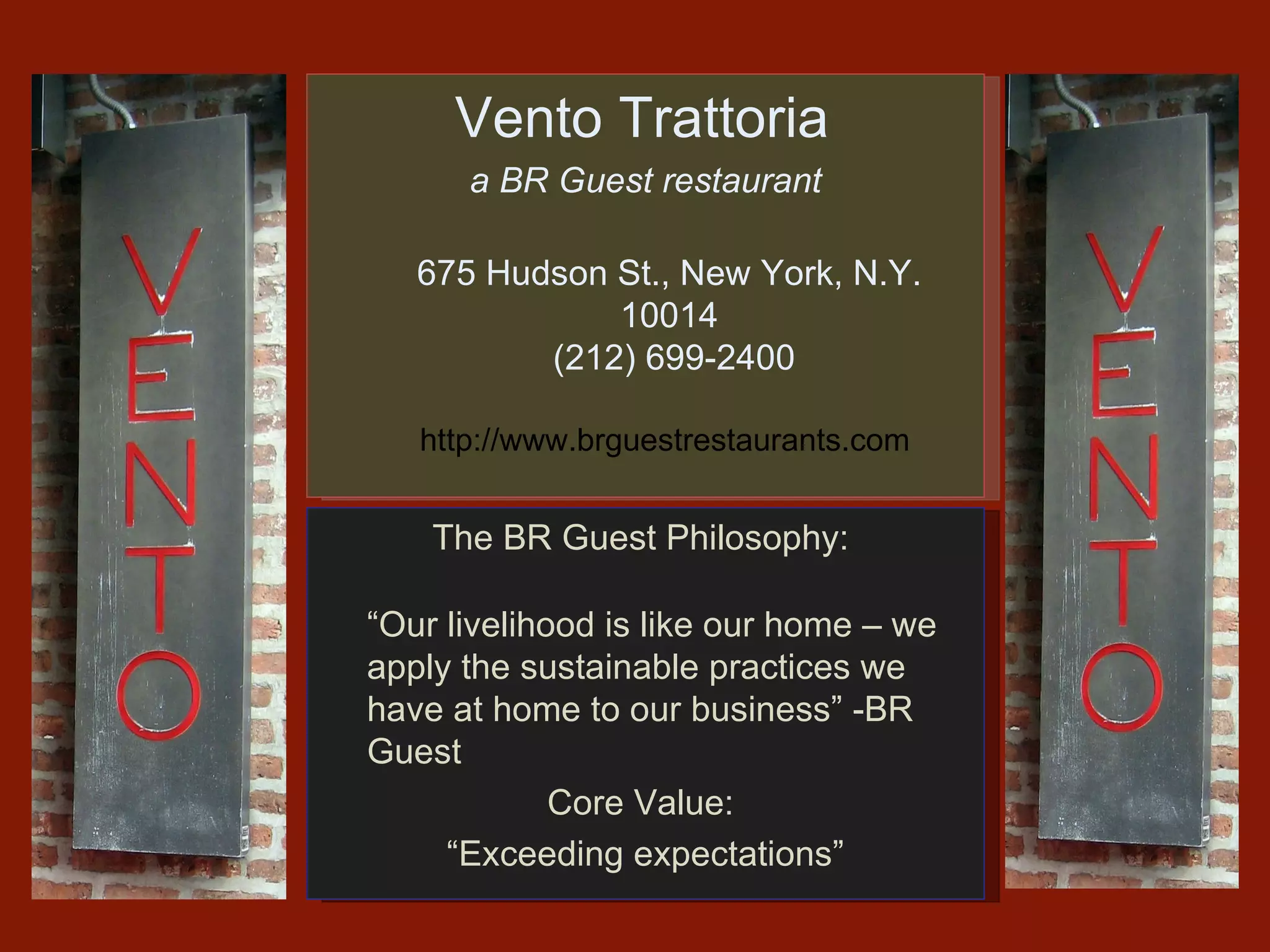 Vento Restaurant | PPT
