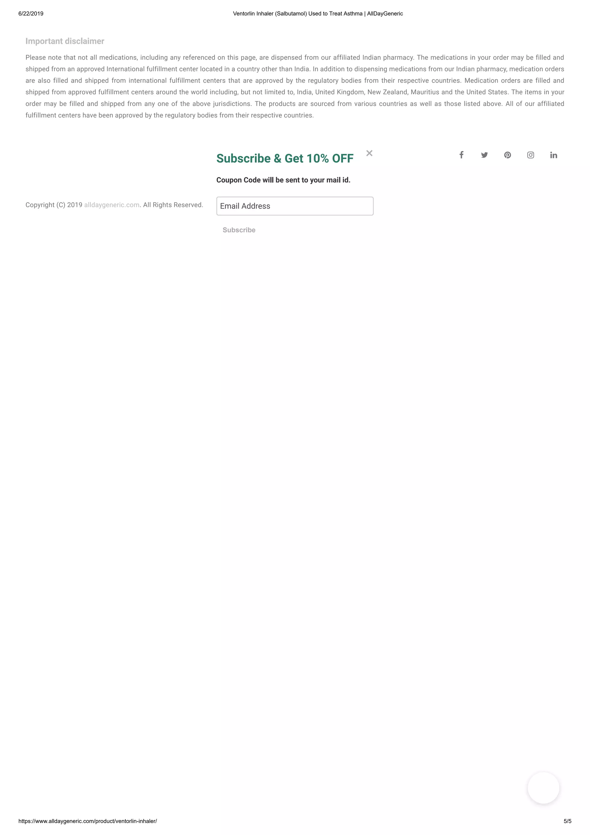 Ventorlin inhaler (salbutamol) used to treat asthma all daygeneric | PDF