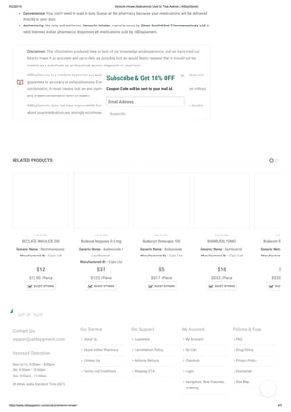 Ventorlin inhaler (salbutamol) used to treat asthma all daygeneric | PDF