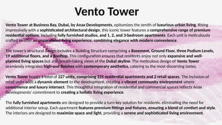 VENTO TOWER at Business Bay By Tesla Properties a Dubai Real Estate ...