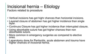 Ventral and incisional hernias and management.pptx