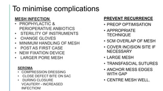 Ventral and incisional hernias and management.pptx