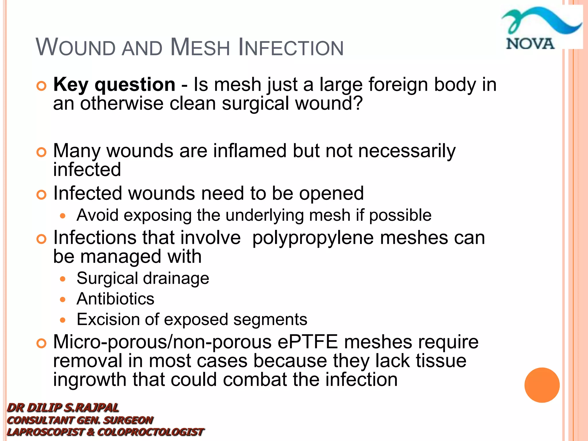 Laparoscopic Ventral Hernia Repair Ppt. DR DILIP S.RAJPAL | PPTX