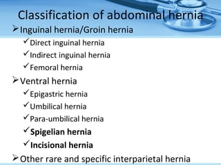 Ventral hernia by Dr Teo | PPT