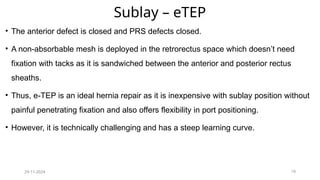 Ventral hernia, diagnosis, management and treatment | PPTX