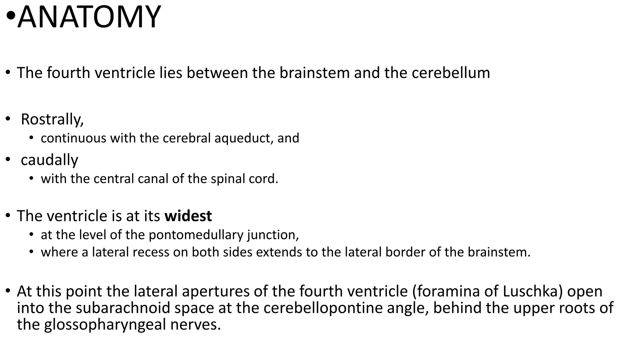 4th Ventricle and CSF circulation | PPTX