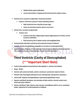 Ventricles of brain dr.gosai | PDF