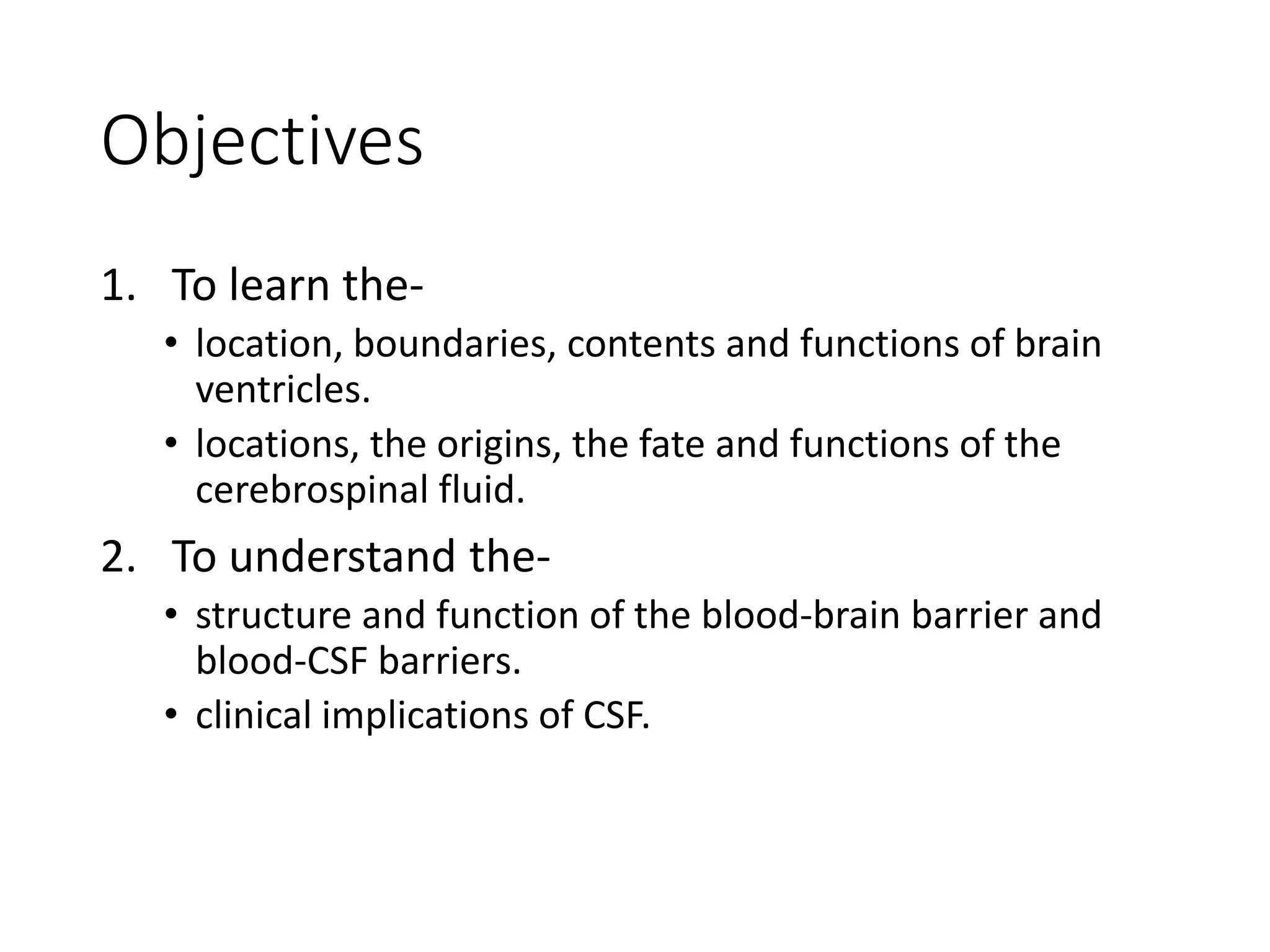 Ventricles of the brain | PPTX