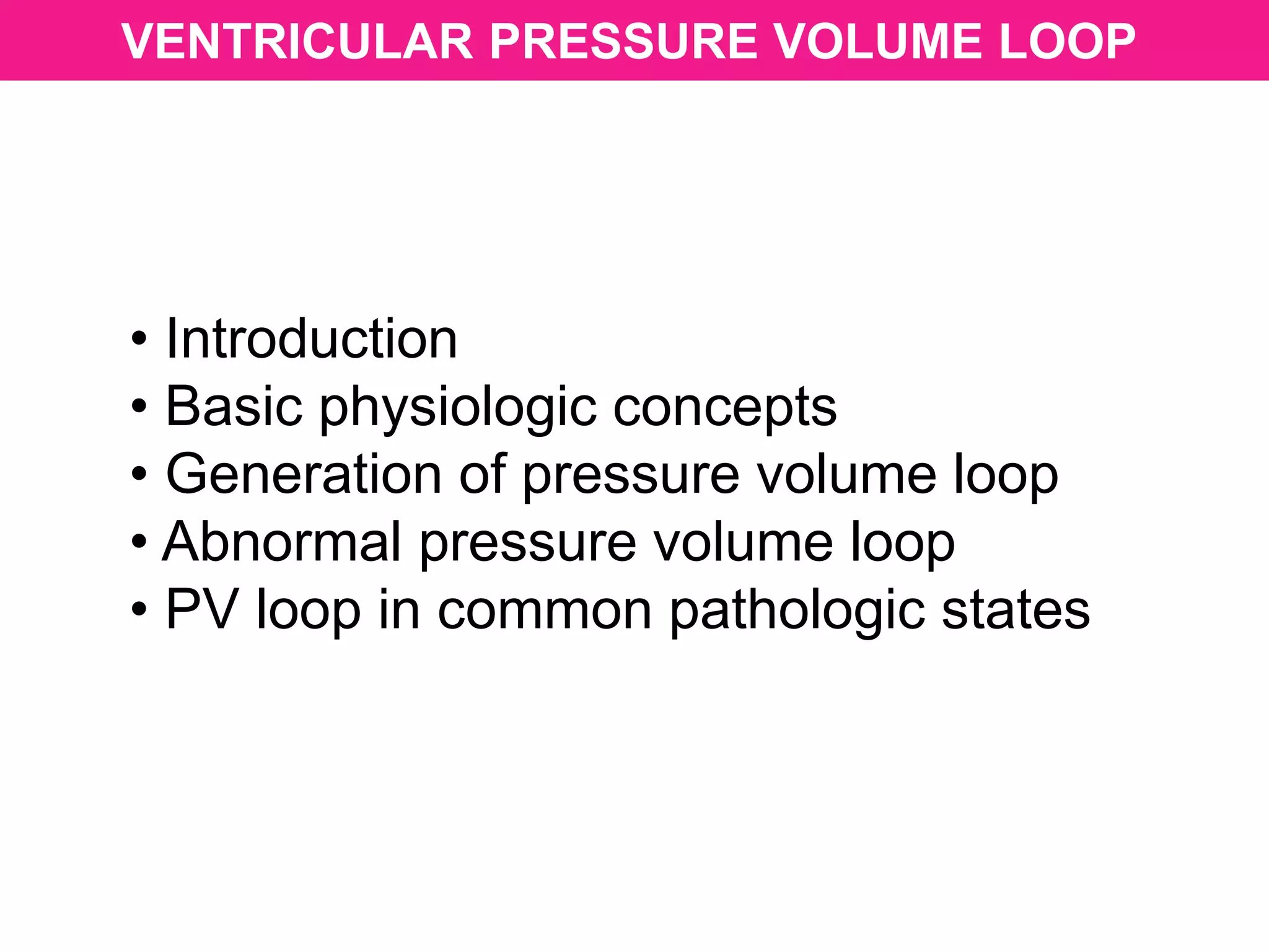 Ventricular PV loop 2019 | PPTX | Heart and Cardiovascular Diseases ...