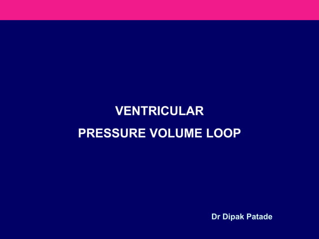 Ventricular PV loop 2019 | PPTX | Heart and Cardiovascular Diseases ...