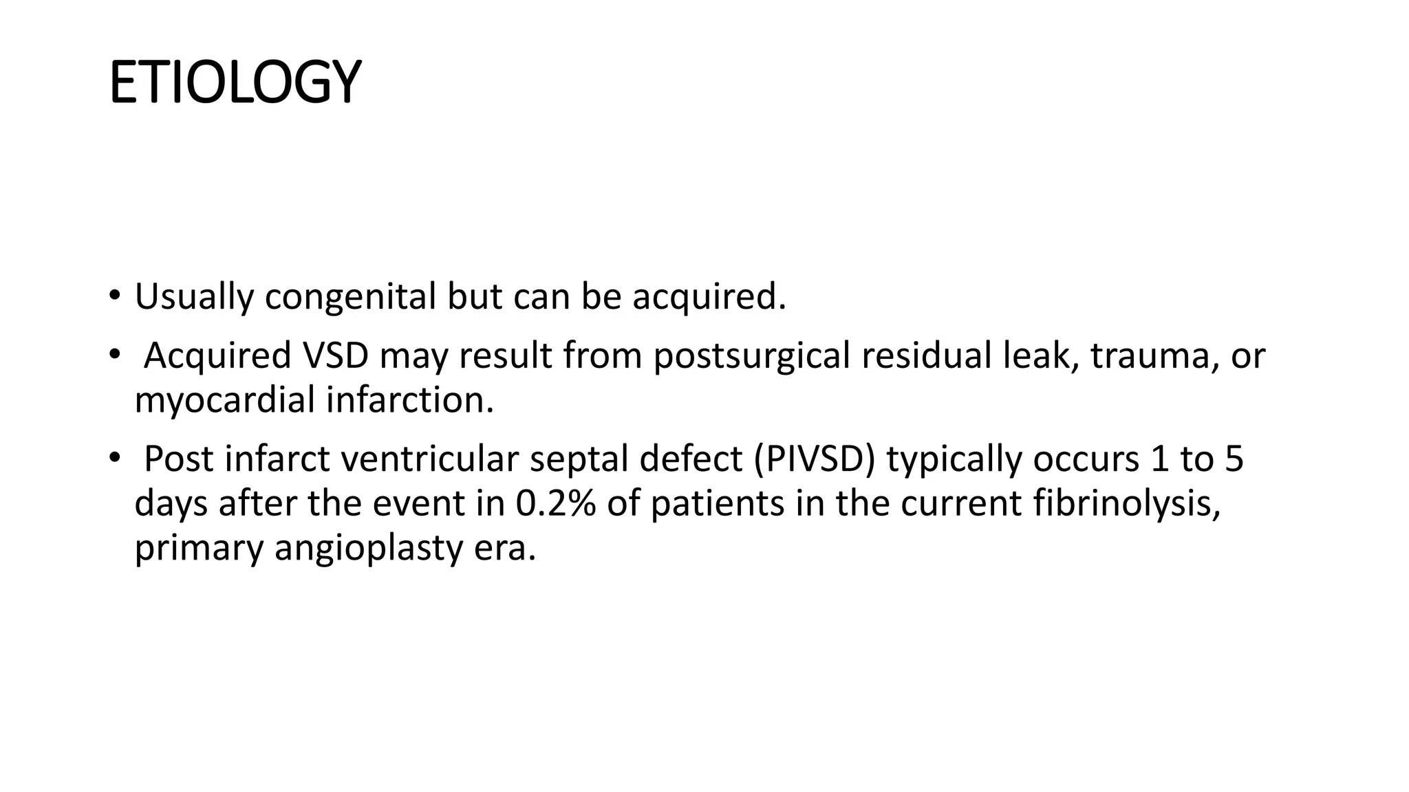 Ventricular septal defect | PPT