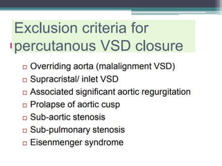 Ventricular septal defect (vsd) | PPTX
