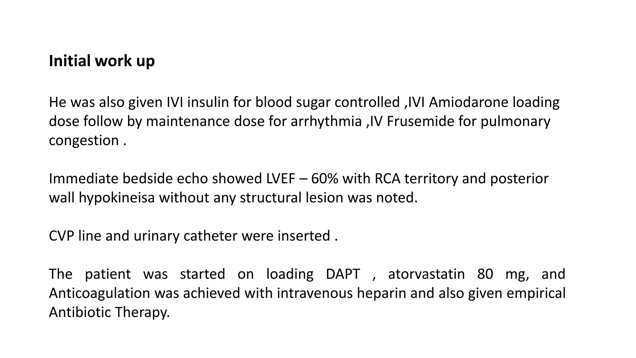 Ventricular septal rupture with cardiogenic shock follows by Inferior ...
