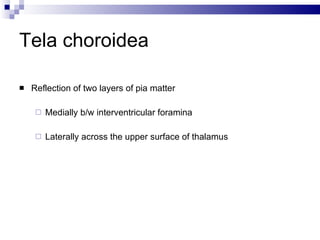 Ventricular system of brain final | PPT