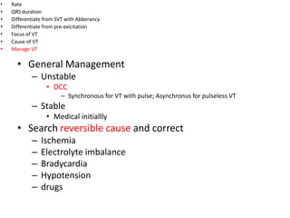 Ventricular tachycardia | PPTX