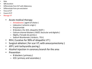 Ventricular tachycardia | PPTX