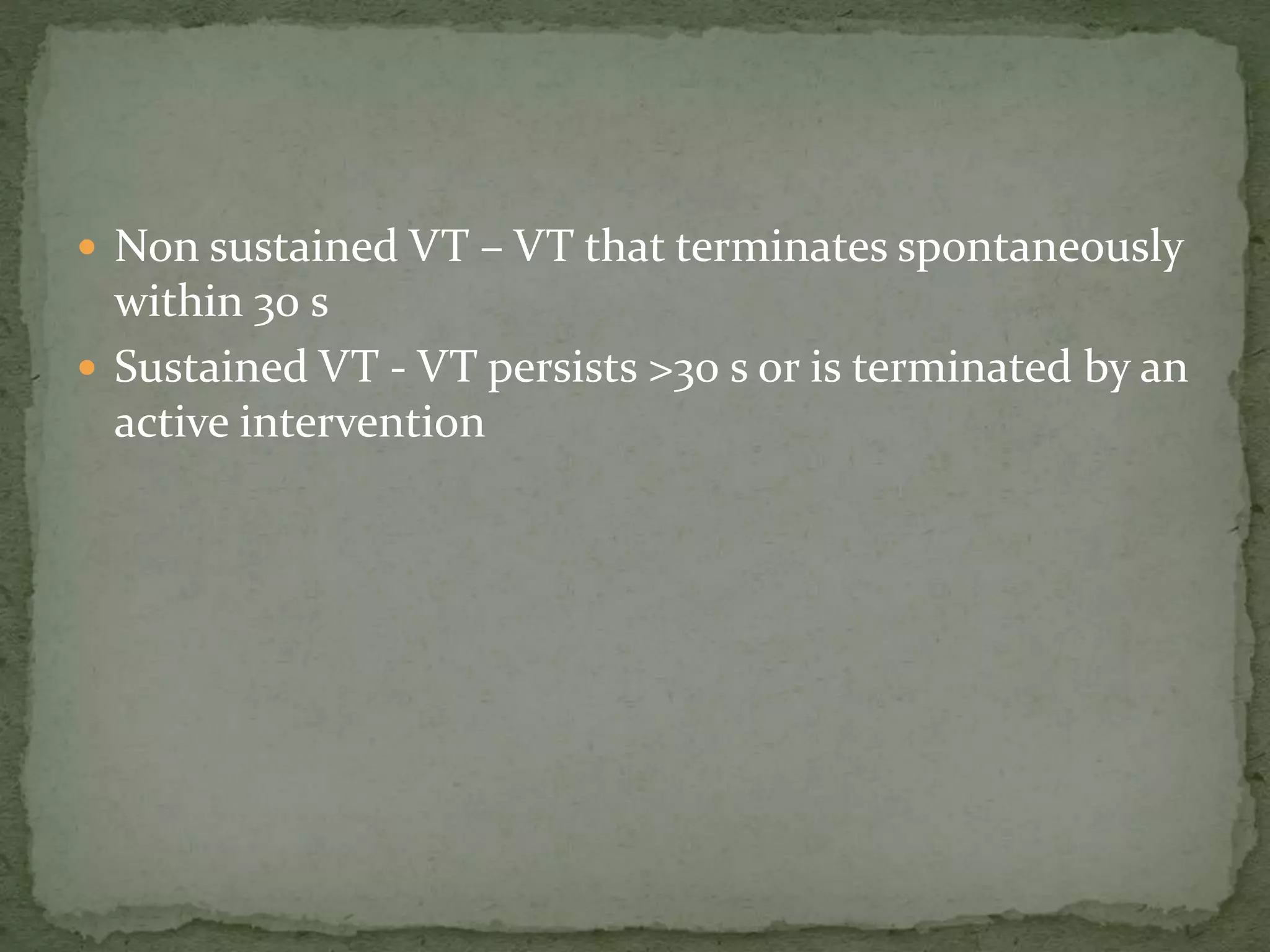 Ventricular tachycardia | PPT