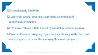 Ventriculo arterial coupling | PPTX