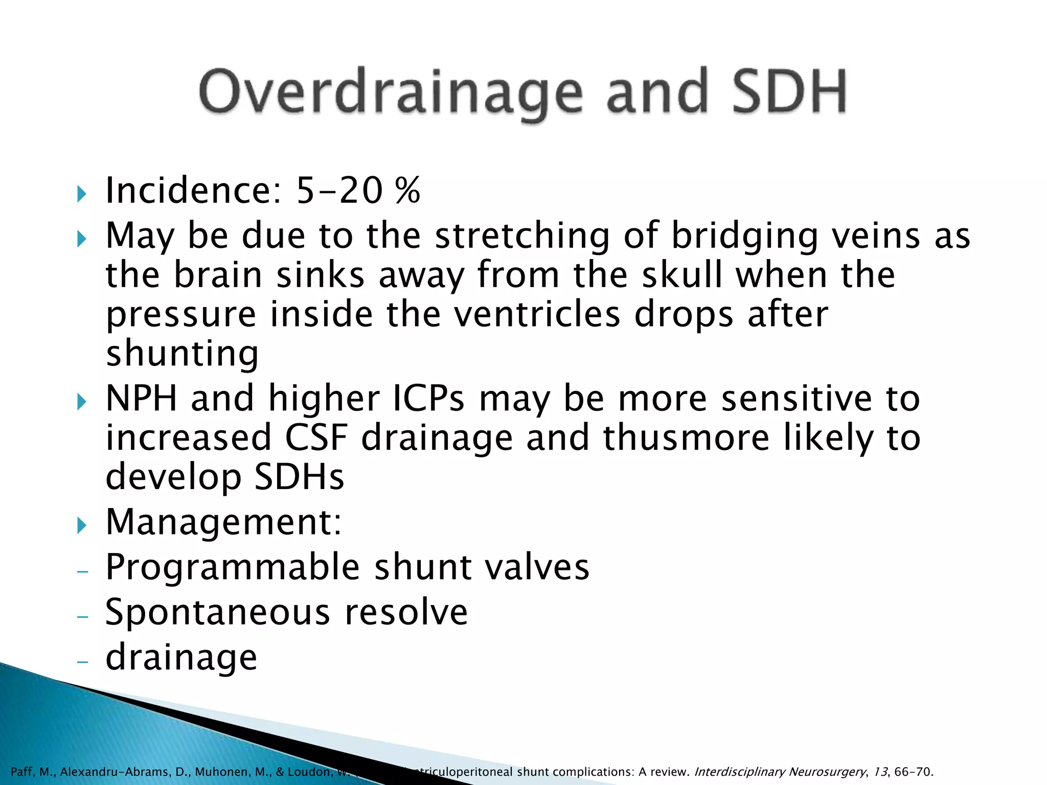 Ventriculoperitoneal (VP) Shunt Complication | PPTX