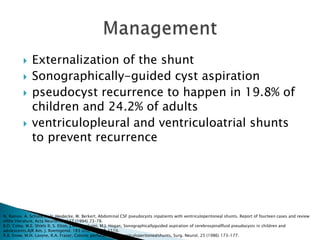 Ventriculoperitoneal (VP) Shunt Complication | PPTX