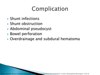 Ventriculoperitoneal (VP) Shunt Complication | PPTX | Brain and Nervous ...
