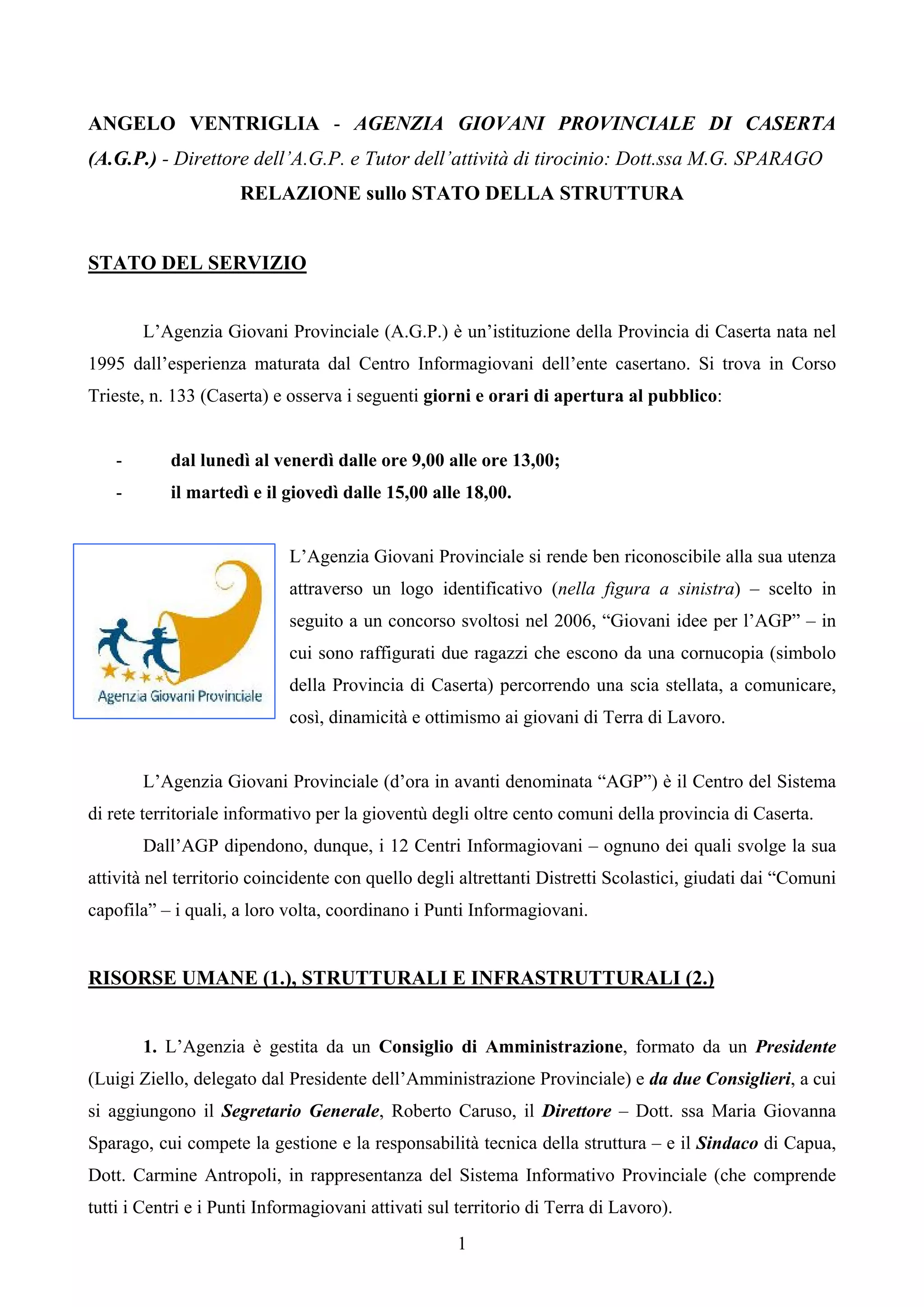 Report su AGP di Caserta | PDF