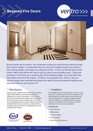 Ventro Portfolio of Services | PDF