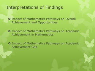 Impact of Timing of Algebra on Future Mathematics Achievement | PPT
