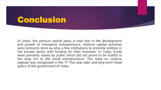 new Venture development and venture capital | PPTX